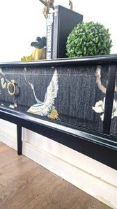 Black Vintage Hallway Table / Stag Console Table – Upcite