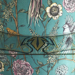 An exceptional vintage drinks cabinet, beautifully decoupaged with Bir ...