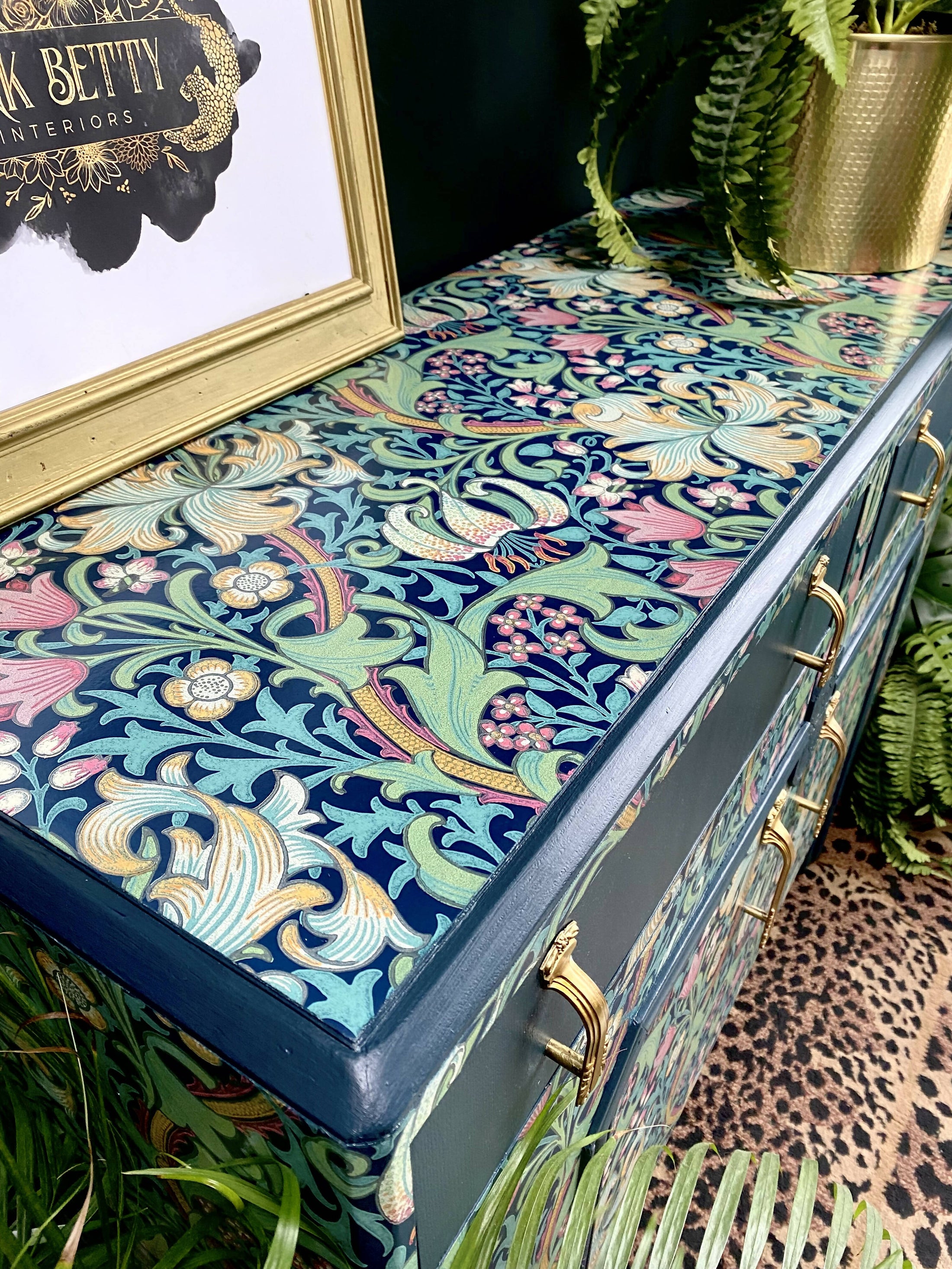 Upcycled, Vintage, Art Deco , 1950s Sideboard, TV Unit , William Morri ...